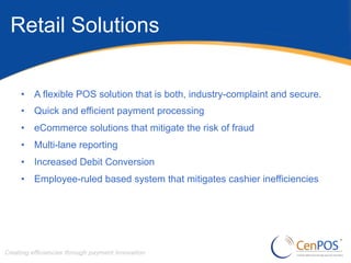 CenPOS Overview- Payment Processing Engine overview | PPT