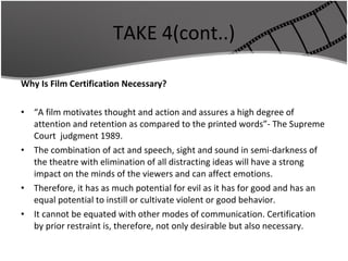 Censor board for movies and serials | PPT