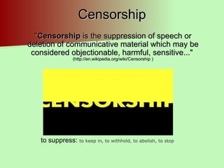 Censorship | PPT