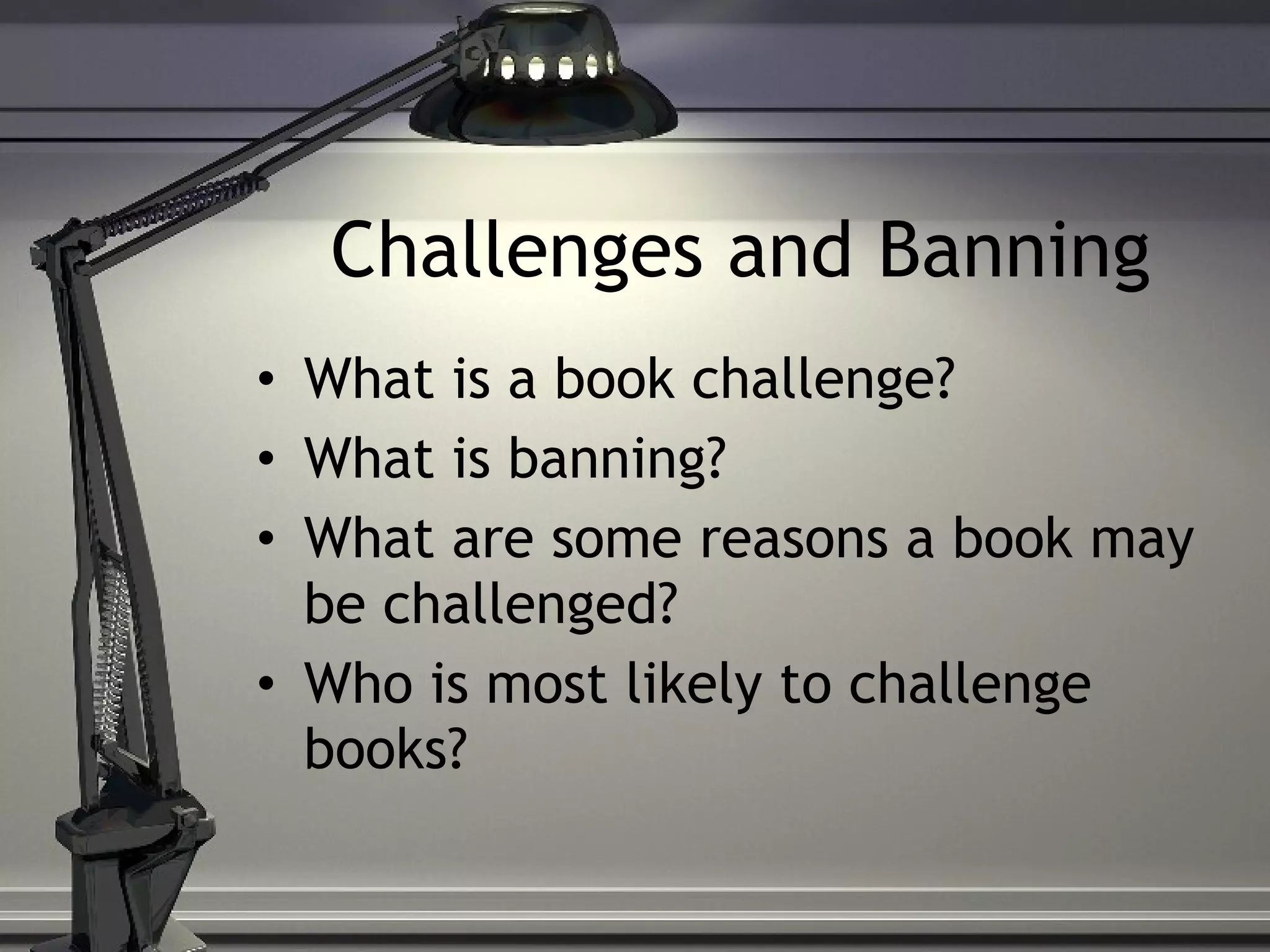 Censorship: Banned Books | PPT