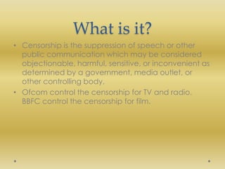 Censorship | PPTX | Internet Safety | Parenting