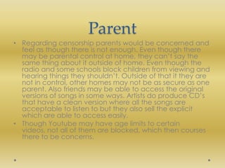 Censorship | PPTX | Internet Safety | Parenting