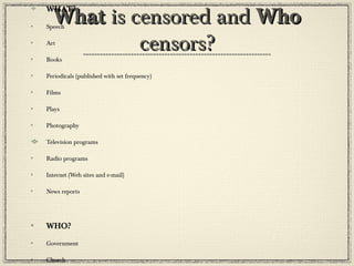 Censorship | PPT