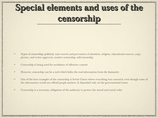 Censorship | PPT