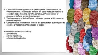 Censorship | PPTX