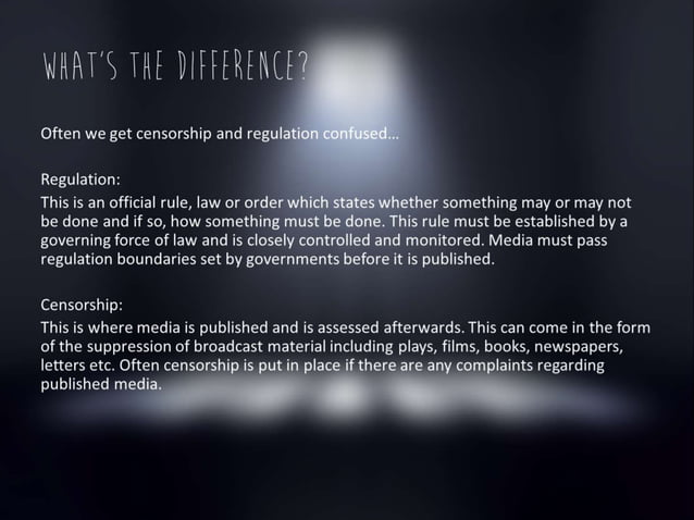 Censorship and Regulation of the Internet | PPT