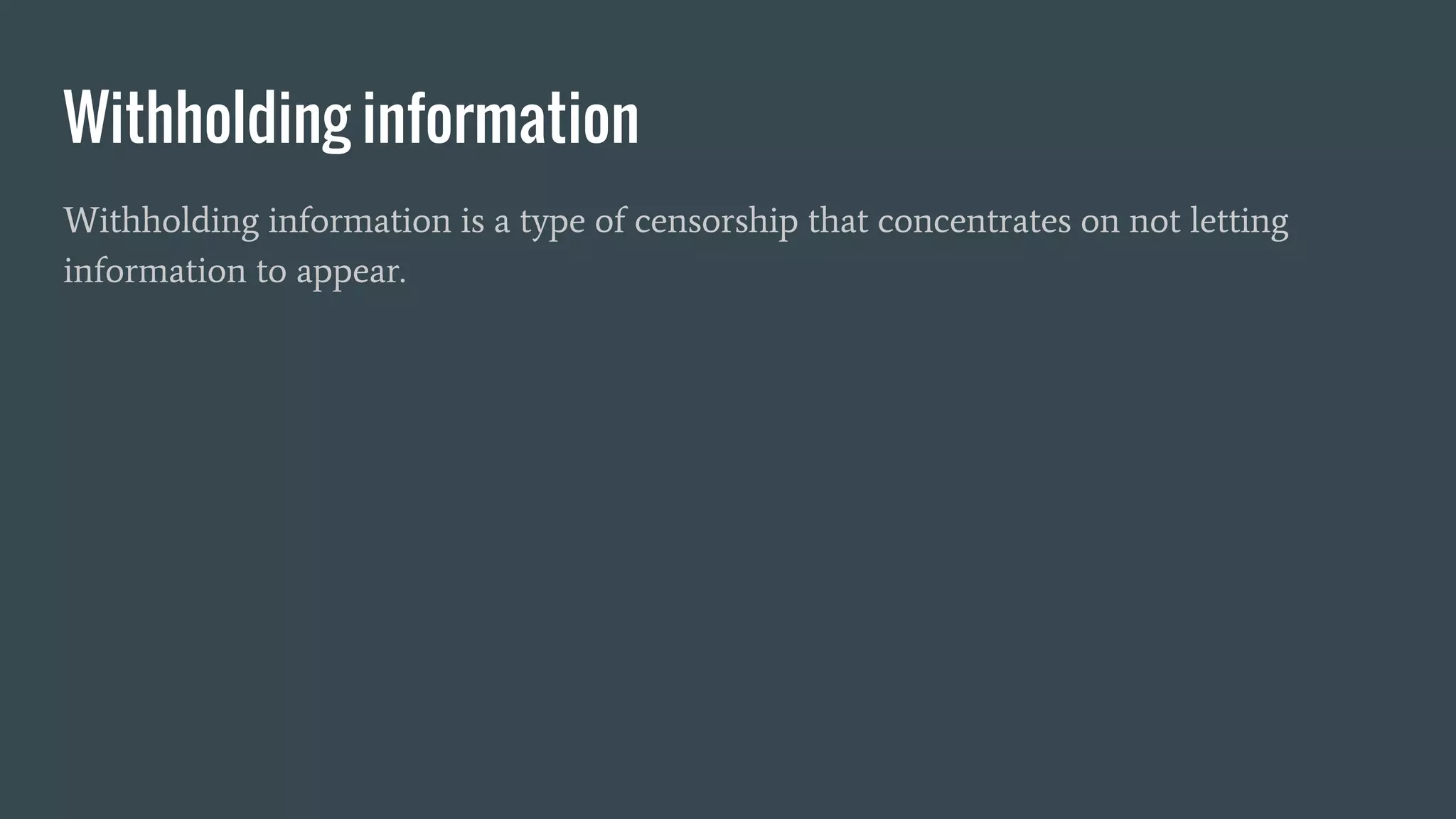 Censorship presentation | PDF