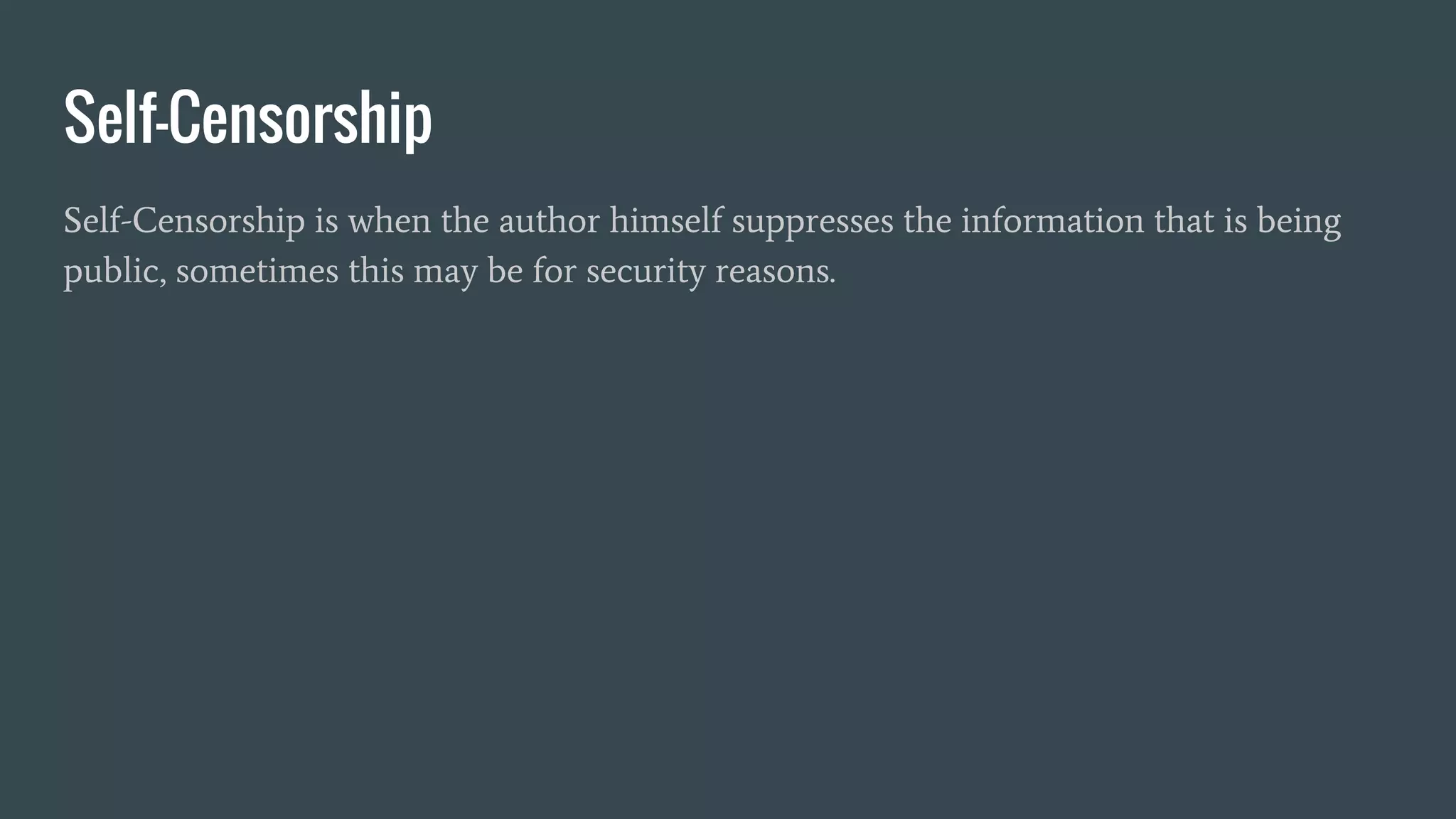 Censorship presentation | PDF