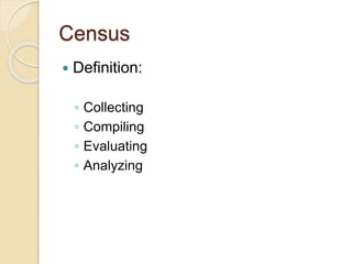 Census | PPTX | Science