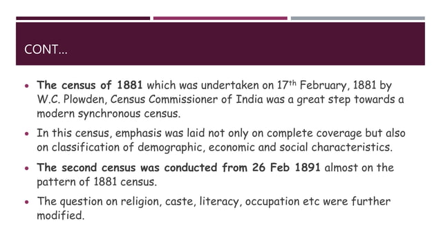 Census, NFHS, SRS, DLHS | PPTX