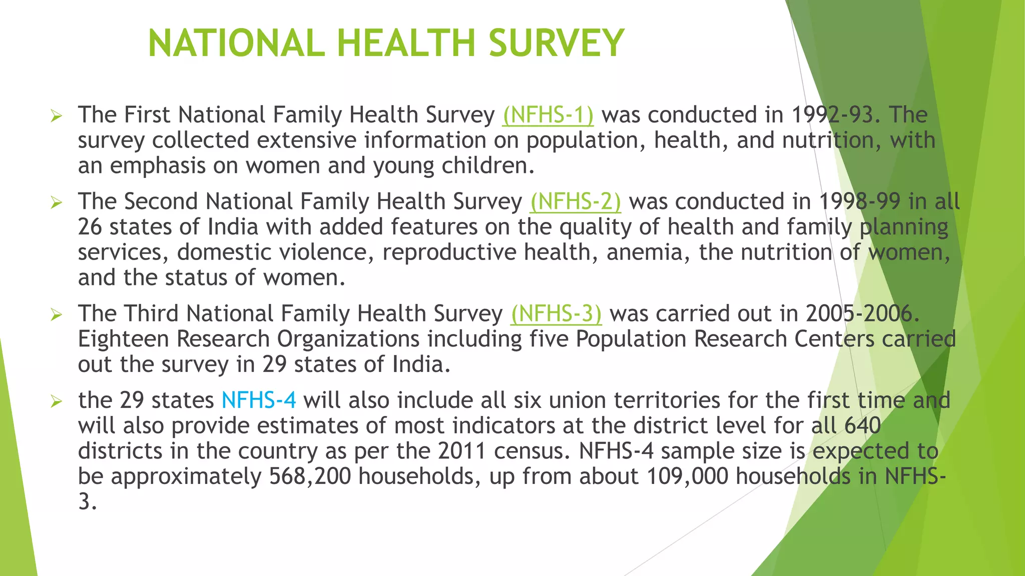 Census and national health survey | PPTX