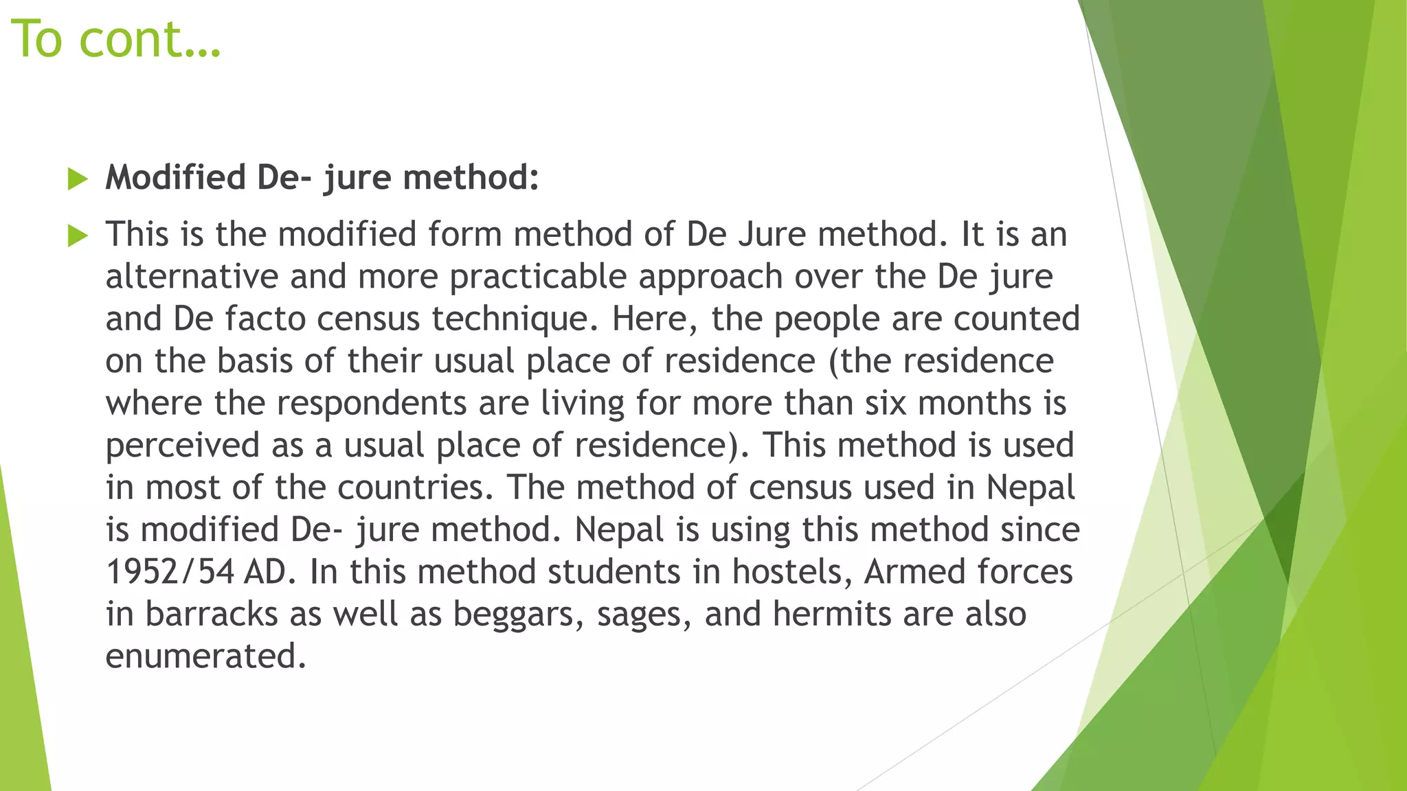 Census and national health survey | PPTX