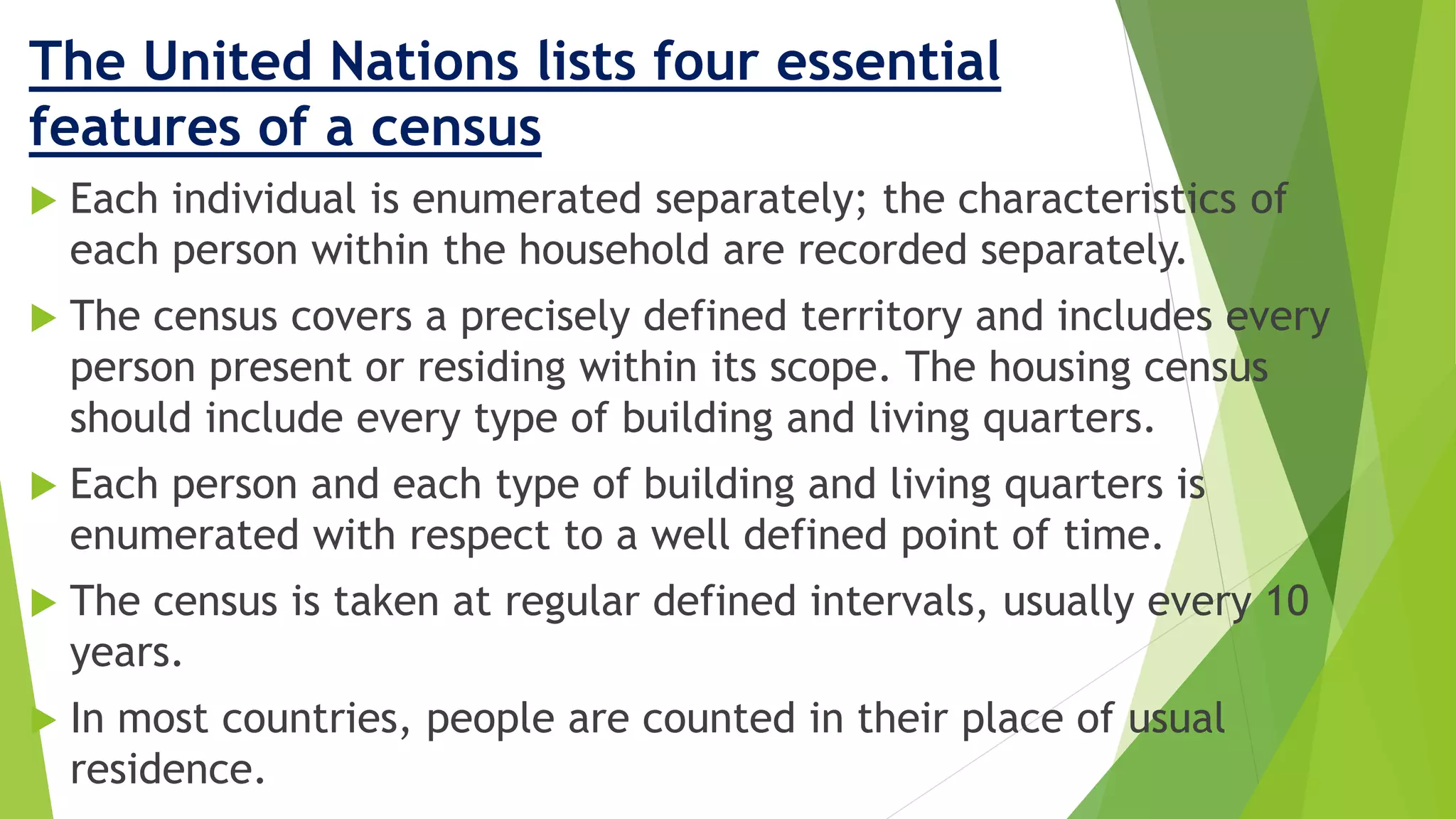 Census and national health survey | PPTX