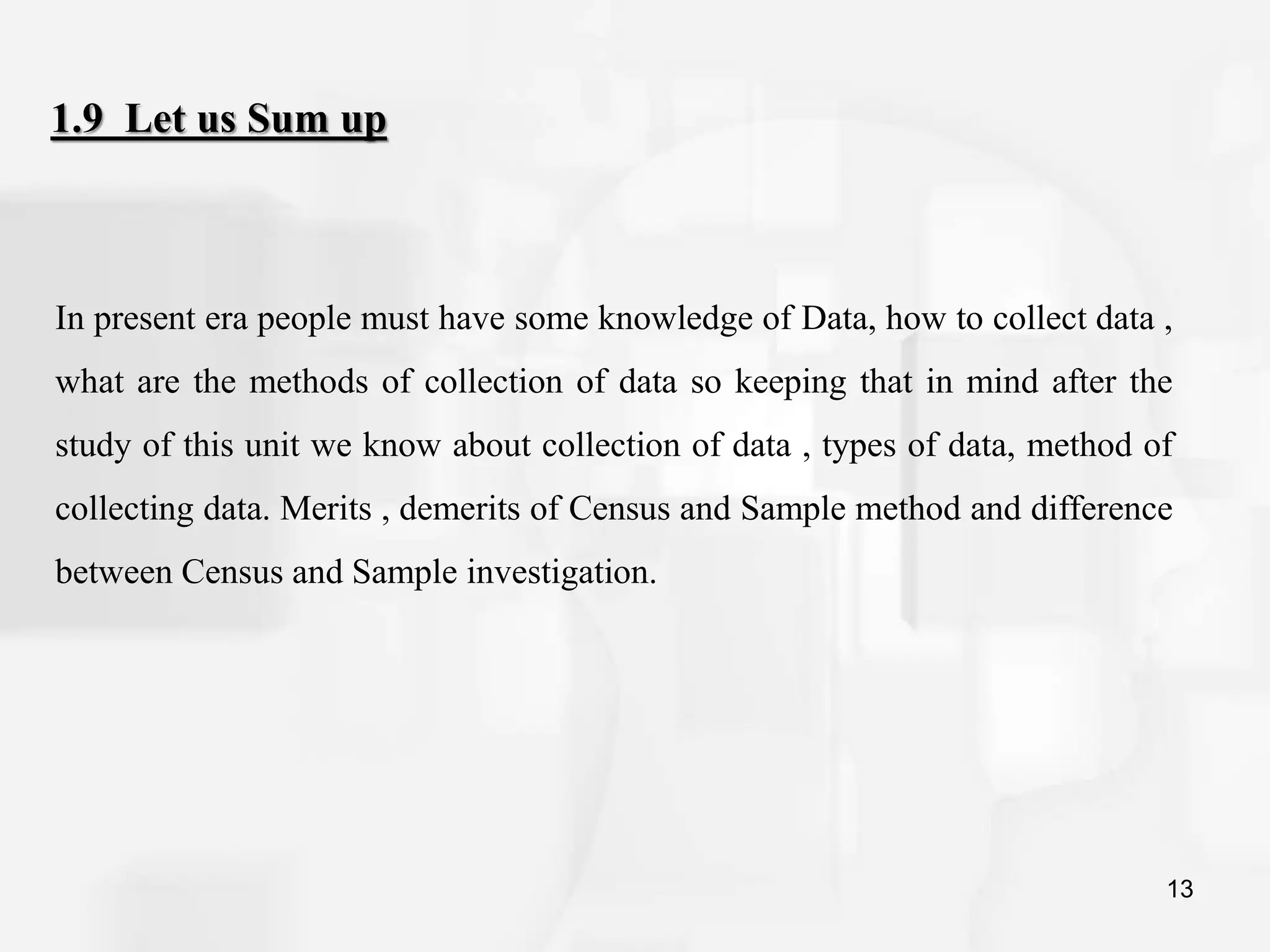 Census and sample investigation | PPT