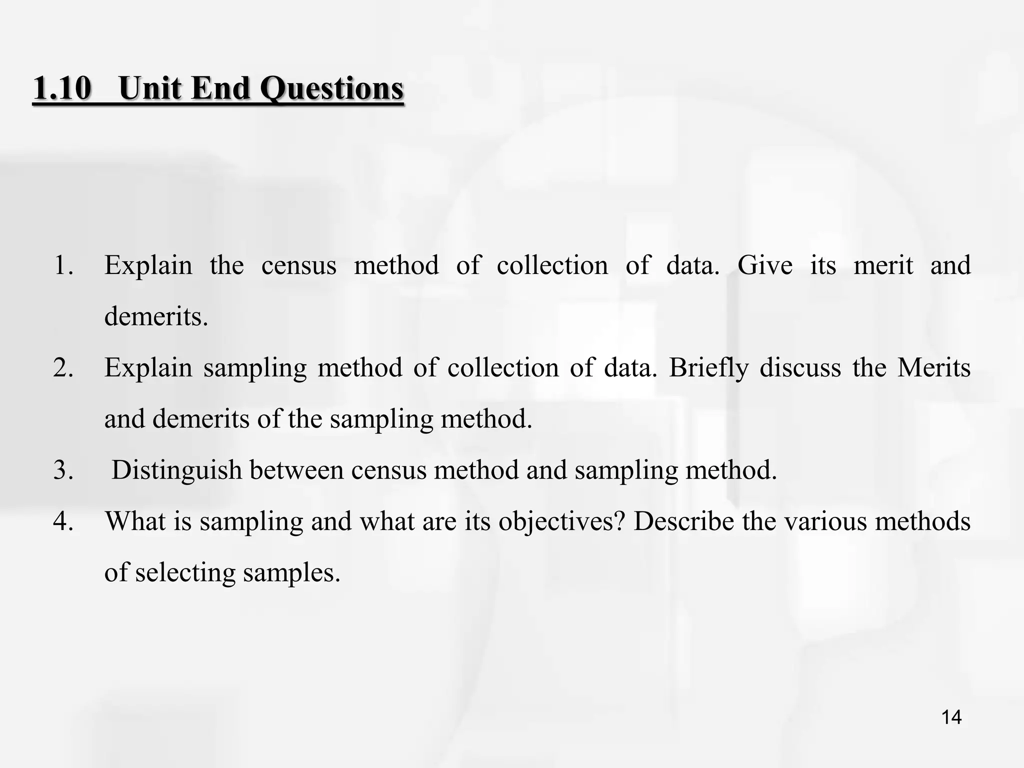 Census and sample investigation | PPT