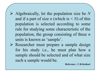 Census and sample survey | PPTX