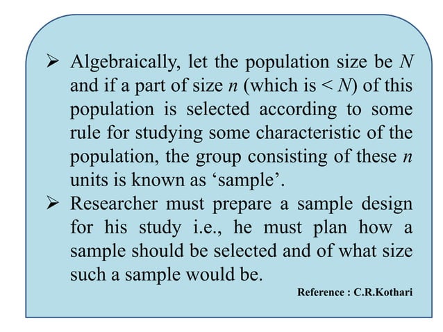 Census And Sample Survey Pptx Science