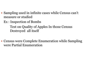 Census and sampling | PPTX