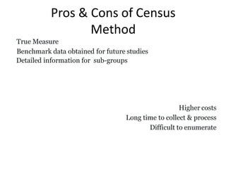 Census and sampling | PPTX
