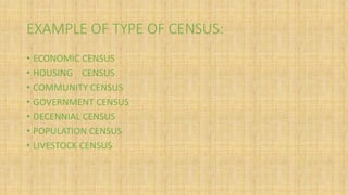 Census by dr piyush kumar | PPT