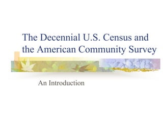 Census concepts | PPT