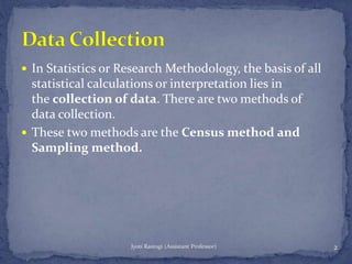Census method and sampling method | PPTX