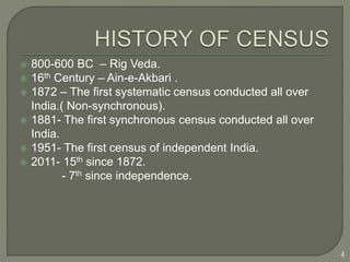 Census of india | data warehouse | PPTX