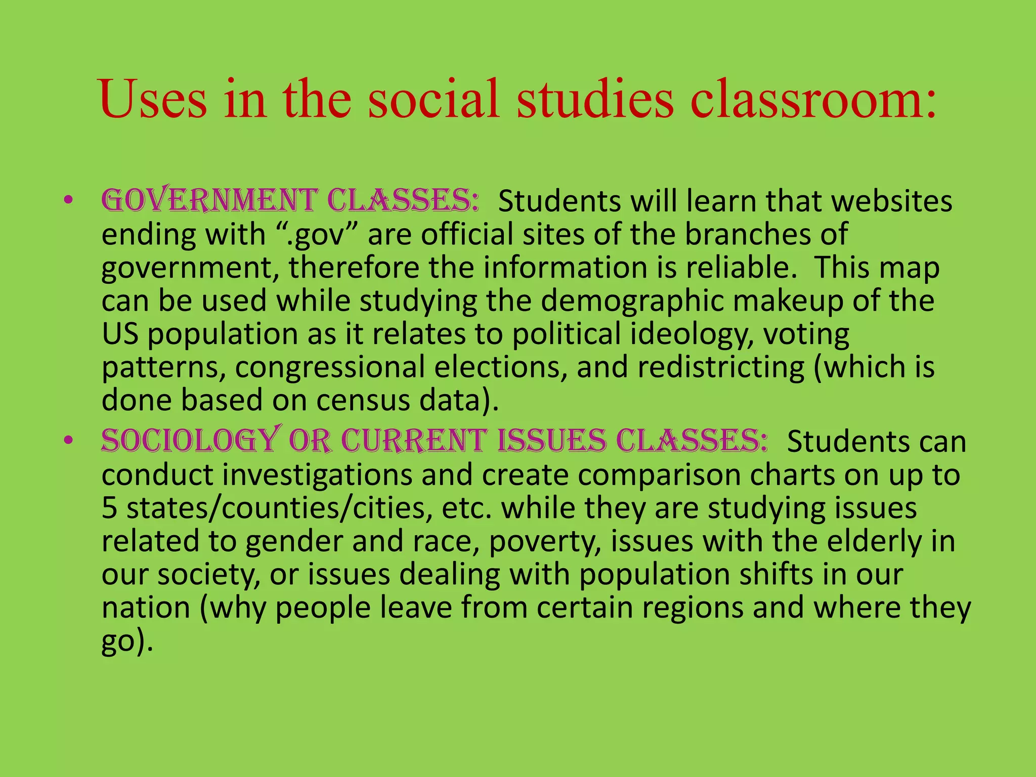 2010 Census Population Interactive Map | PPT
