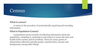 Census presentation | PPTX