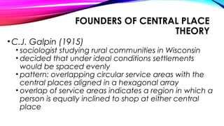 Cental place theory | PPT