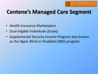 Centene PPT SWOT Analysis | PPTX