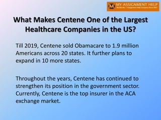 Centene PPT SWOT Analysis | PPTX