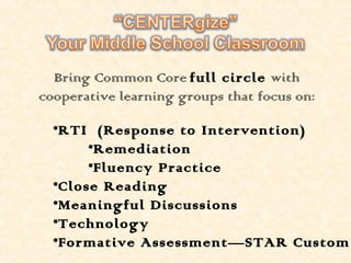 Classroom Centers | PPT