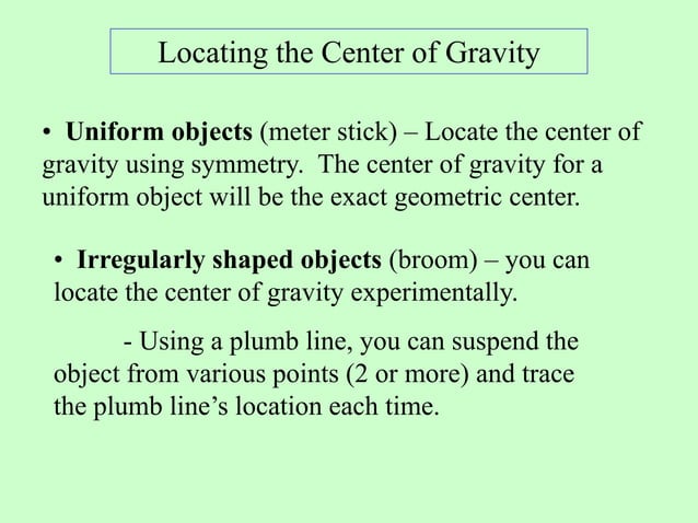 center-of-gravity.ppt | Physics | Science