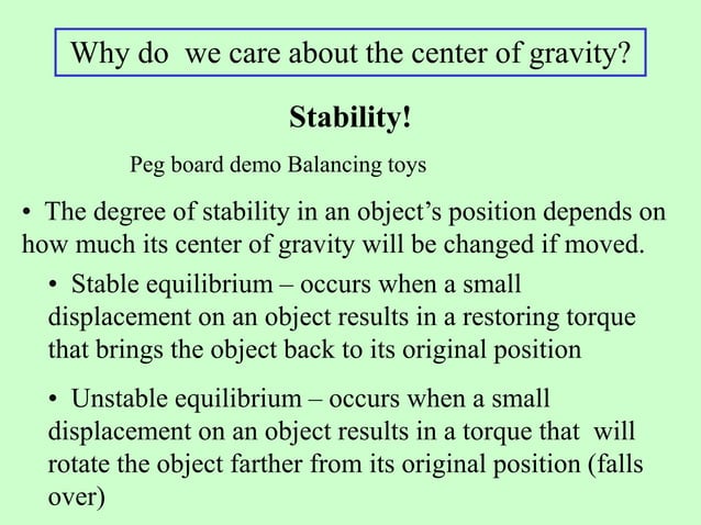 center-of-gravity.ppt | Physics | Science