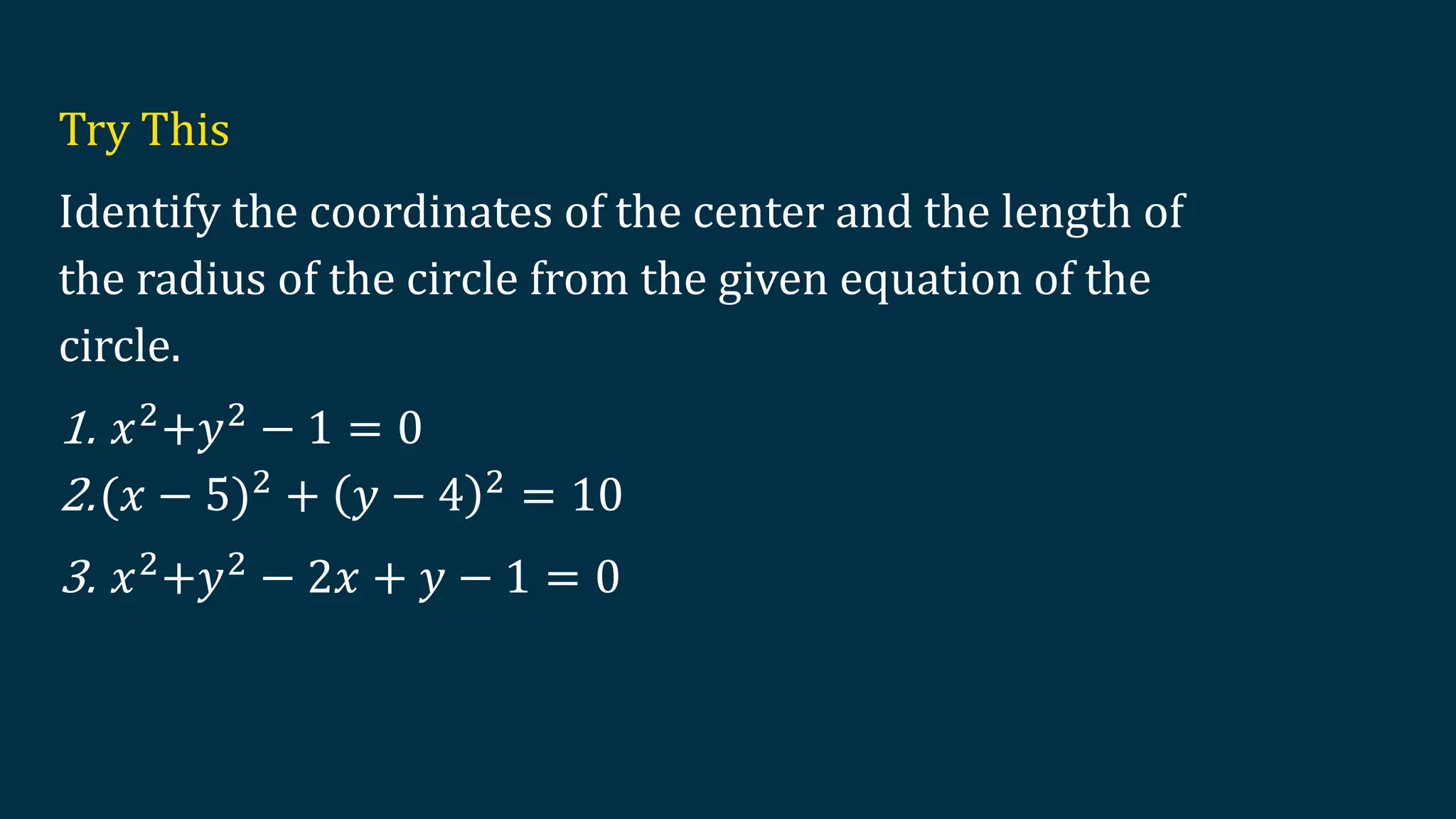 Center-Radius Form of the Equation of a Circle.pptx