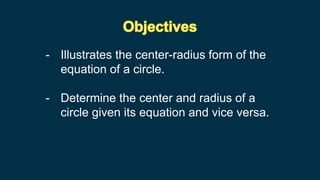Center-Radius Form of the Equation of a Circle.pptx