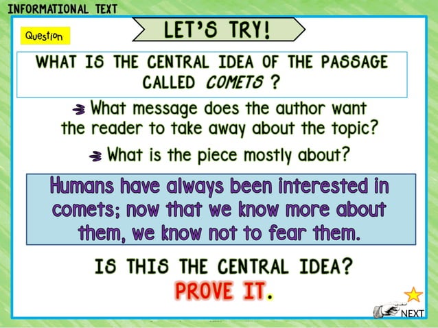 Centeral idea Text Evidence with RACE.pptx