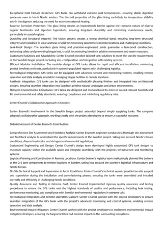 Center Enamel Provides Anaerobic Digester Tanks For Sweden Biogas ...