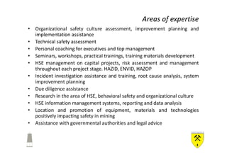 Center for Mining Safety - Company Info | PPT