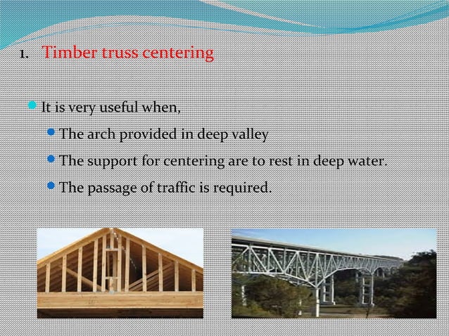 Formwork for Bridge and Centering Of Arch | PPT | Woodworking | Arts ...