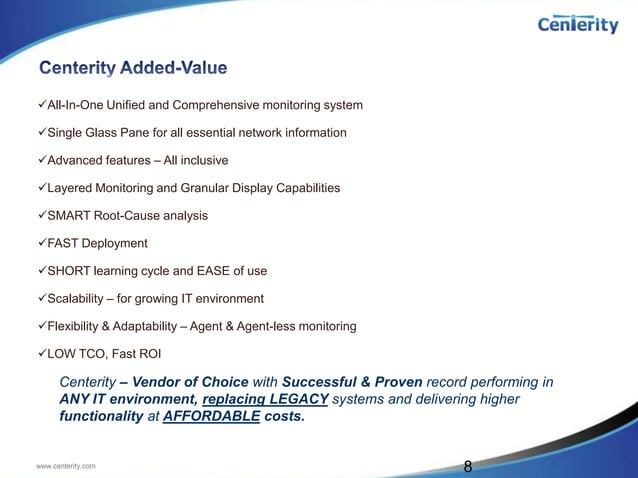 Centerity Solution overview | PPTX | Databases | Computer Software and ...