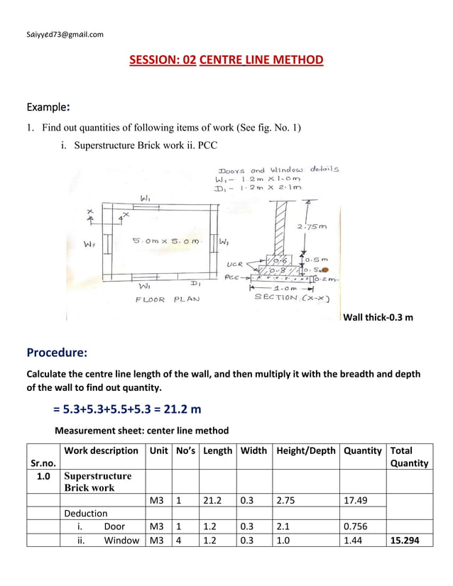 Center line method 2 | PDF