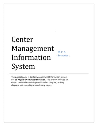 Center management information system | DOC