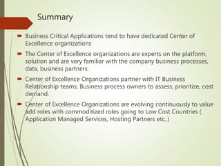 Center of Excellence Building Blocks | PPTX