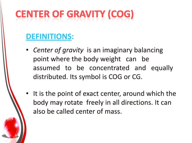 Center of gravity | PPTX