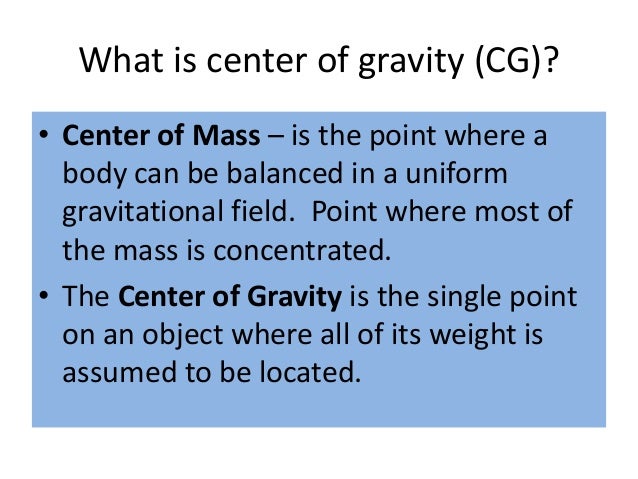Center of gravity