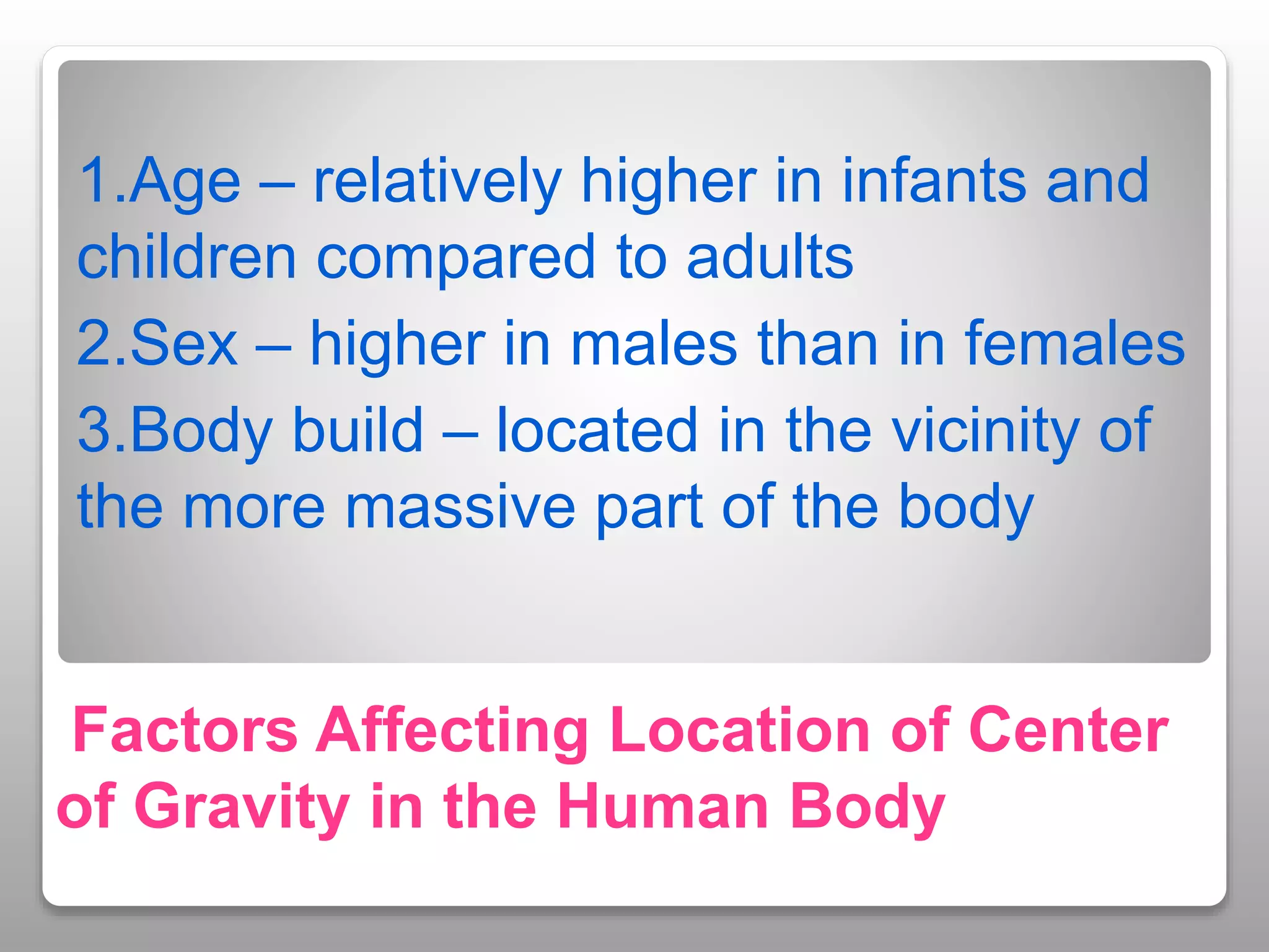 Center of Gravity | PPTX