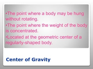 Center of Gravity | PPTX