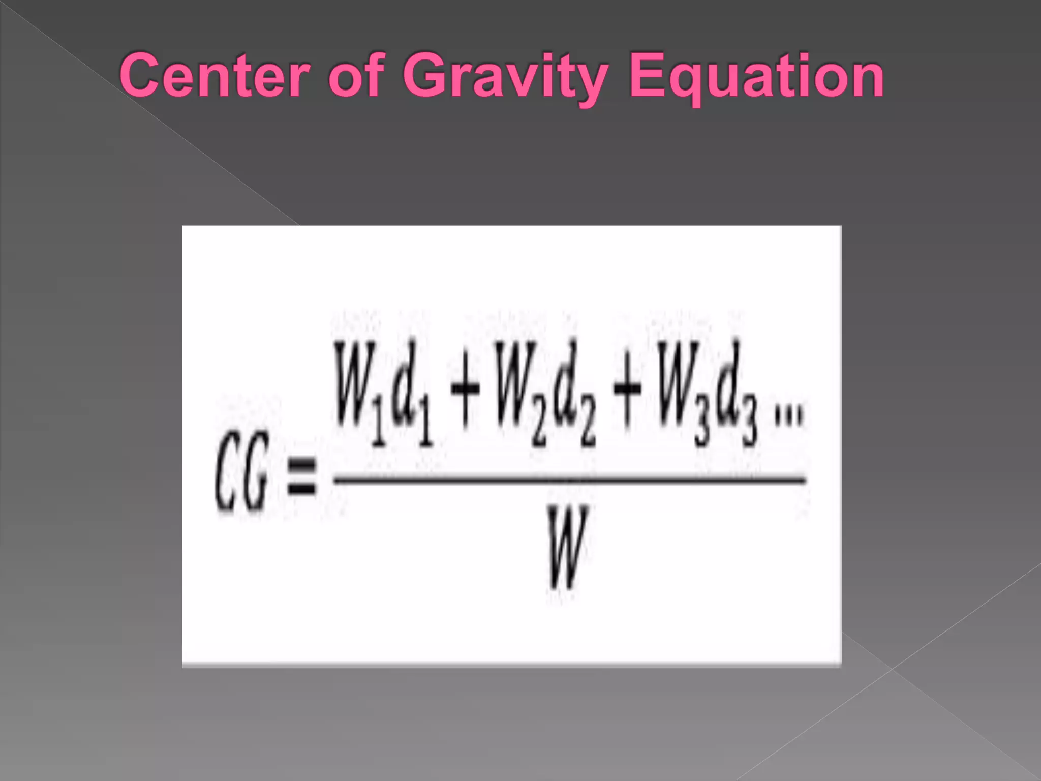 Center of gravity | PPTX